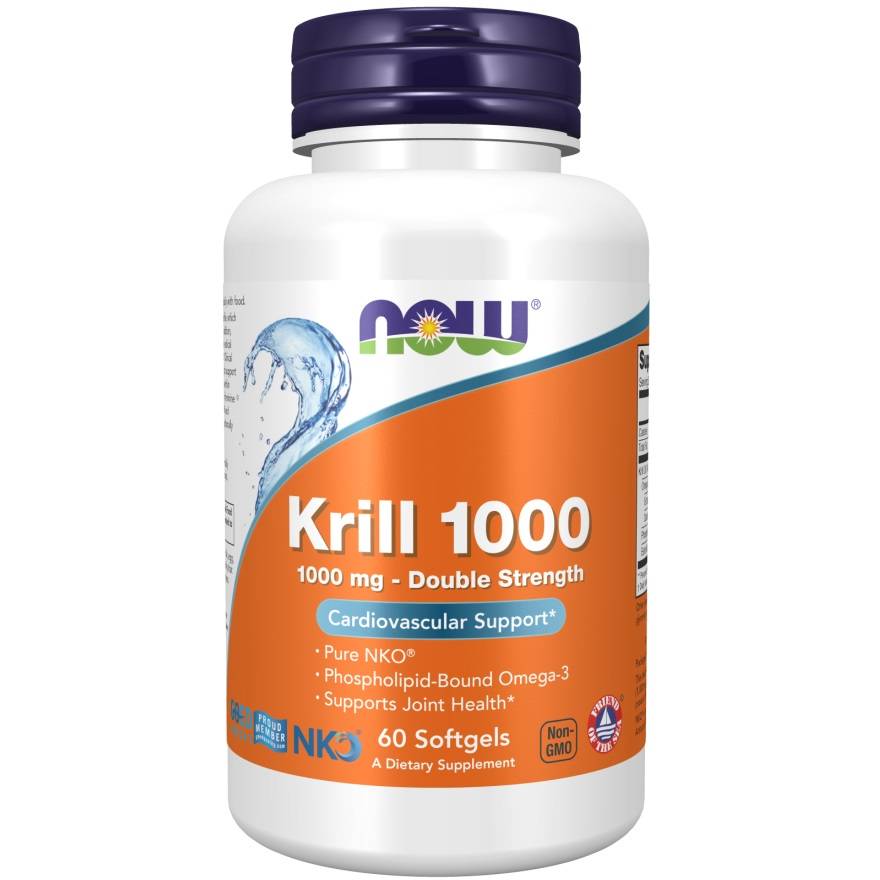 Now Foods Krill 1000, Double Strength 1000 mg 60 kapslí | Naturawit.cz